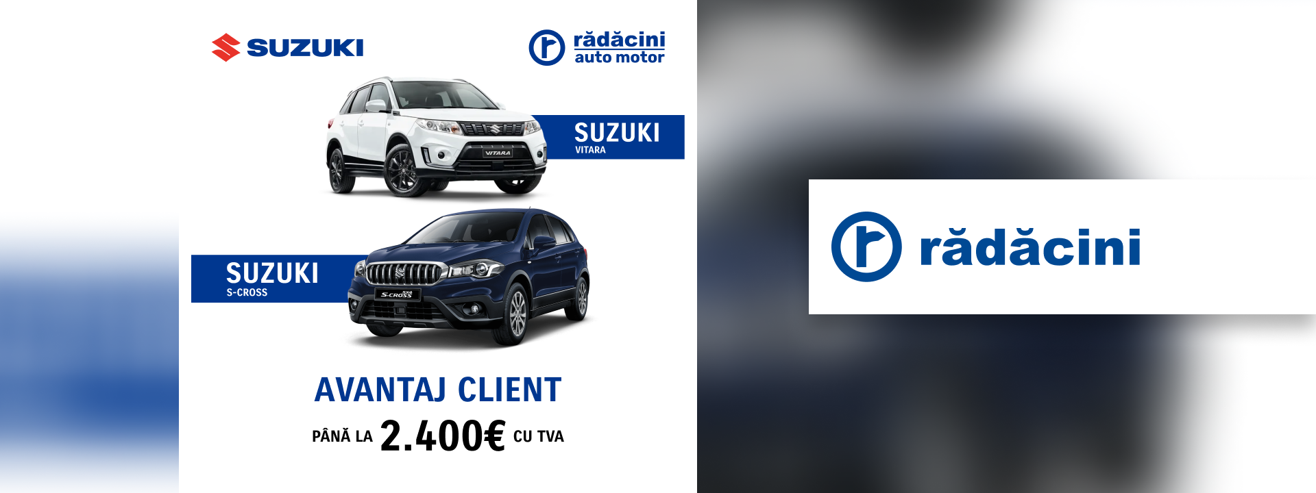 Oferta Suzuki Vitara și S-Cross | Radacini Auto Motor