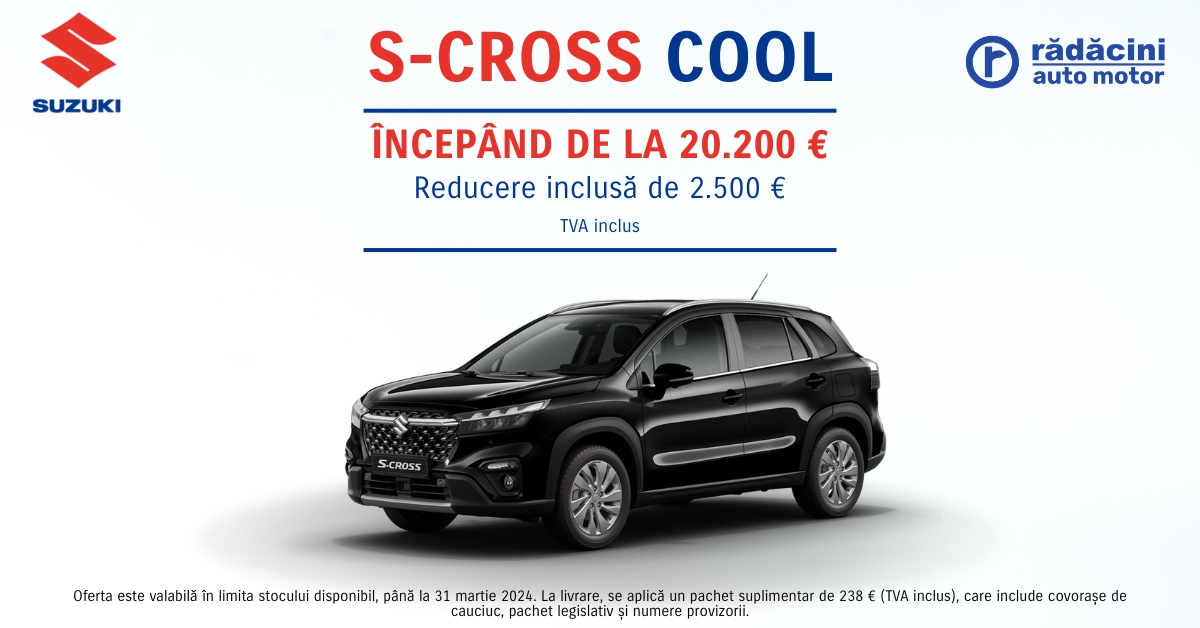 Descoperă Suzuki S-Cross Cool – Eleganță și Performanță la Prețuri ...